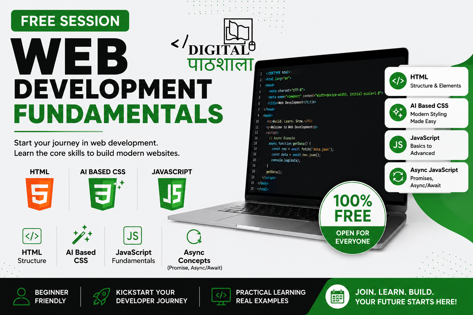 Web Development Fundaments ( HTML, CSS, JS ) Course Nepal | IT Training ...